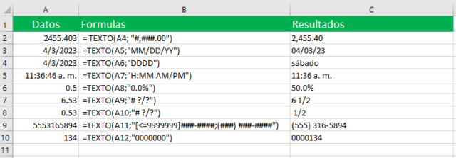 Función Texto en Excel - Siempre Excel