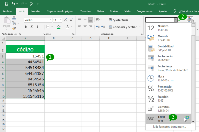 Códigos de barras en Excel: Con code39 Gratis - Siempre Excel